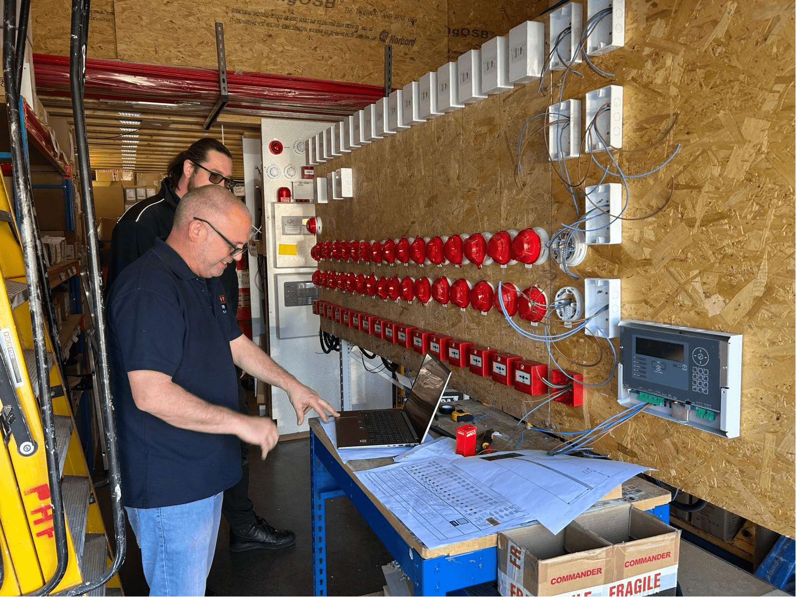 PHF Fire's Pre-Staging Room at 1 Exchange Square - PHF Fire